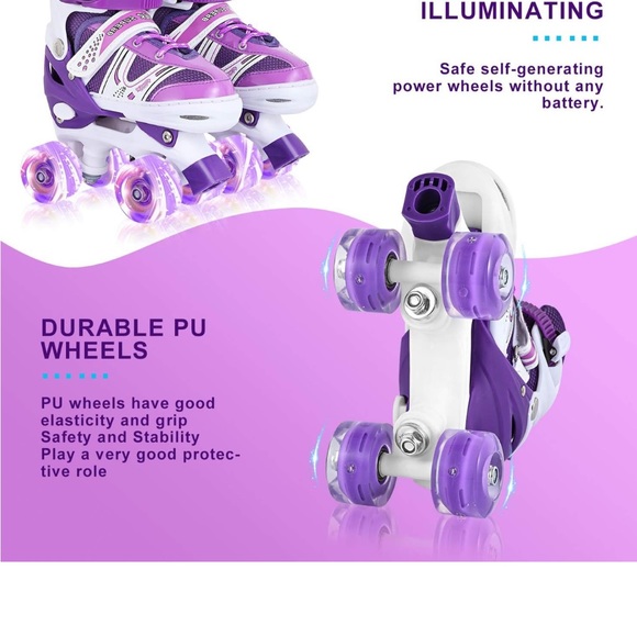 Toys | Girls Power Roller Skates Size 25 | Poshmark